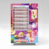 China Commercial Fresh Smoothie Vending Machine with Refrigerated Storage, Automatic Cup Mixing System, Intelligent Elevator Pickup Platform, Remote Management for Operators and Distributors for sale