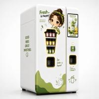 China Small Fresh Smoothie Vending Machine with Automatic Blender, Smart Payment System, 21.5-Inch Touchscreen, Self-Cleaning Function for Healthy Beverage Retail Business for sale