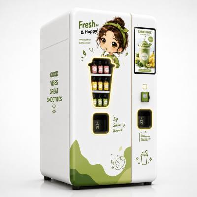 China Small Fresh Smoothie Vending Machine with Automatic Blender, Smart Payment System, 21.5-Inch Touchscreen, Self-Cleaning Function for Healthy Beverage Retail Business for sale
