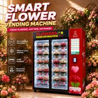 China Commercial Flower Vending Machine with Temperature-Controlled Freshness, Automatic Self-Service Shopping, Card Payment and Customizable Flower Storage for sale