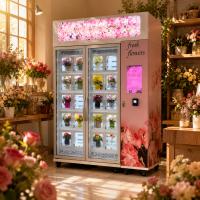 China Commercial Flower Vending Machine with Temperature-Controlled Freshness, Automatic Self-Service Shopping, Card Payment and Customizable Flower Storage for sale