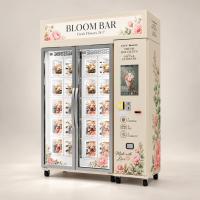 China Commercial Refrigerated Fresh Flower Vending Machine with 21.5-Inch Touch Screen and 20 Cooled Compartments for sale