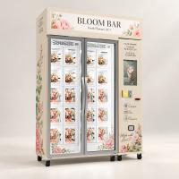 China Commercial Refrigerated Fresh Flower Vending Machine with 21.5-Inch Touch Screen and 20 Cooled Compartments for sale