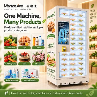China Refrigerated Locker Vending Machine - Smart Electronic Parcel Locker with Touch Screen and App Control for Office, Community, Campus for sale