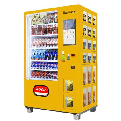 China 2g/3g/4g Fresh Vegetable Box Food Delivery By Robot Arm Fruit Bar Salad card reader atm skimmer Vending Machin for sale