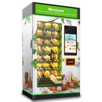 China High Quality Sheet Metal Snacks Glass Bottle Drinks Combo Water Vending Machine With Elevator for sale