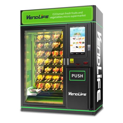 China Multimedia Screen Fresh Food Vending Machines for sale