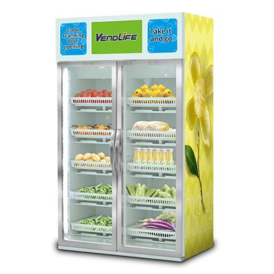 China Intelligent Health Food Vending Machine 4G Supported 500kg Antipinch for sale