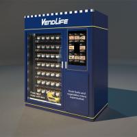 China Beer Fresh Food Vending Machines 0.55T Weight Explosionproof Tempered Glazed for sale