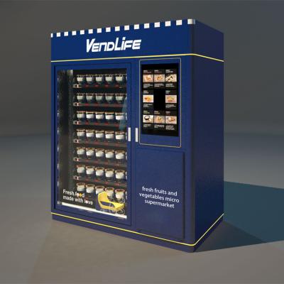 China Beer Fresh Food Vending Machines 0.55T Weight Explosionproof Tempered Glazed for sale