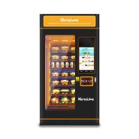China Subway Station Food Healthy Salad Vending Machine With Touch Screen for sale