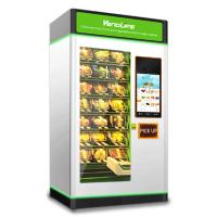 China Subway Station Food Healthy Salad Vending Machine With Touch Screen for sale