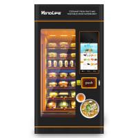 China Multimedia Touch Salad Cake Food Vending Machine With CE Certificate for sale