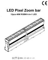 China DMX512 12X40W LED Wall Washer Light Rotation Roll Effect for sale