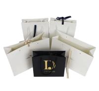 China Luxury Christmas Gift Packaging Tyvek Craft Paper Bags With Customers Logo for sale