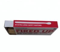 China Customized Hotel Matchbox With Paper Match Box Safety Matchstick Packaging Box for sale