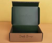 China Custom Size Print Corrugated Paper Boxes Cardboard Zipper Tear Strip Mailer Packaging Box for sale