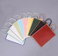 China Custom Logo Reusable Paper Bags Boutique Paper Bags For Retail Stores With Handle for sale