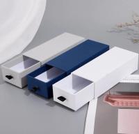 China Custom Logo Printing Drawer Display Carton Glasses Perfume Fragrance Cosmetics Storage Carton Smooth Soft Hand Gift Box for sale