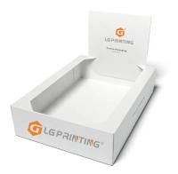 China Exhibition Display Stand Box Cardboard Paper Table Retractable Top Cardboard Cosmetic Display Box for sale