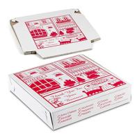 China Portable Reusable Corrugated Delivery Paper Pizza Box Custom Logo for sale