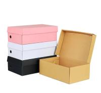 China Custom Pattern Printing Colorful Paper Corrugated Packaging Box Carton Sneaker Shoe Boxes for sale