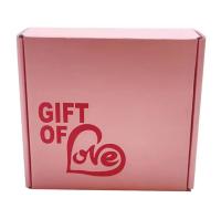 China Pink Color Cosmetic Corrugated Packaging Mailer Box Shipping Paper Box Custom Logo for sale