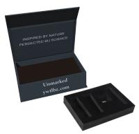 China Custom Printed Handmade Luxury Rigid Box Cardboard Black Matte Magnetic Closure Gift Box for sale