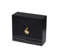 China Magnetic Closure Custom Luxury Rigid Cardboard 2 Two Piece Side Open Double Door Gift Box Lifting Packaging Box for sale