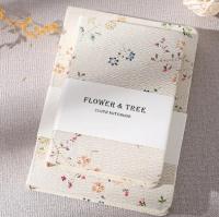 China A6 B6 Flower Tree Fabric Cloth Hardcover Notebook Diary Journal for sale