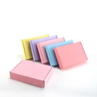 China Macaron Colorful Customized Corrugated Kraft Paper Gift Display Boxes Anti Stress Express Cartons for sale