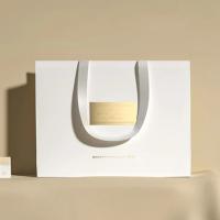 China Custom Logo Printed Luxury Gift Paper Bag Jewelry White Cardboard Shopping Paper Bags for sale