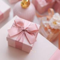 China Rigid Valentine's Day Bow Gift Box With Top And Bottom Cover Large Gift Packaging Box for sale