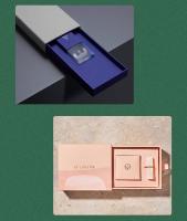 China Custom Logo Top Box Embossed Logo Perfume / Essential Oil Cosmetic Box Paper Gift Box for sale
