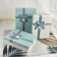 China Exquisite Small Fresh Rectangular Gift Box Skin Care Product Scarf Box for sale