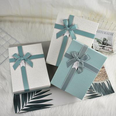 China Exquisite Small Fresh Rectangular Gift Box Skin Care Product Scarf Box for sale