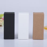 China Blank Cosmetic Box White And Black Kraft Paper Box Customization for sale