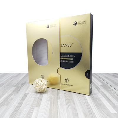 China Custom Logo Cosmetics Packaging Box Cardboard Carton Packaging Facial Mask Cosmetics Packaging Box for sale