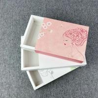 China Customized Logo Wholesale Jewelry Packaging Hard Gift Box Eco-friendly Luxury Drawer Type Paper Box for sale