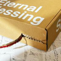 China Foldable Carton Boxes Book Shape Kraft  Open zipper paper box for Express/Scarf/Hats for sale