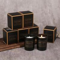 China Custom made Square Soap Box Aromatherapy Candle White Black Paper Box  Wholesale for sale