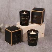 China Custom made Square Soap Box Aromatherapy Candle White Black Paper Box  Wholesale for sale