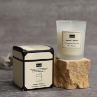 China Custom made Square Soap Box Aromatherapy Candle White Black Paper Box  Wholesale for sale