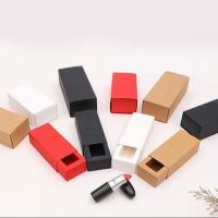 China Custom Printed Drawer Paper Boxes Cosmetic Delivery Box With Logo for Lipstick Lip Balm Mascara for sale