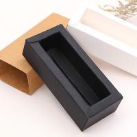China Custom Printed Drawer Paper Boxes Cosmetic Delivery Box With Logo for Lipstick Lip Balm Mascara for sale