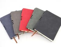 China Custom Logo Multicolor Premium Business Meeting Diary Planner Leather Cover With Pen Holder for sale