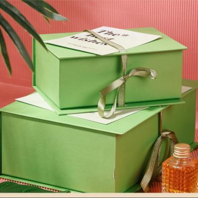 China Customized Foldable Cardboard Box Birthday Rigid Empty Packaging Large Ritual Gift Box Flip Book Box for sale