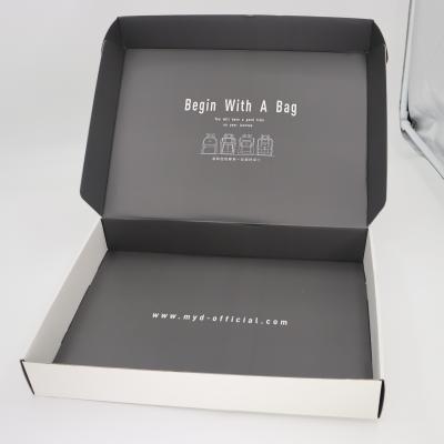 China Customized Corrugated Folding Packaging Box Foldable Clothes Packaging Gift Box for sale