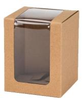 China Custom Small Transparent Display Box Kraft Paper White Cardboard Packaging For Aromatherapy Or Gifts for sale