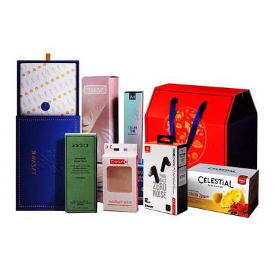 China High-End Food And Health Care Product Packaging Paper Box Customization Cosmetics Hot Stamping Embossed Special Paper Packaging Box for sale